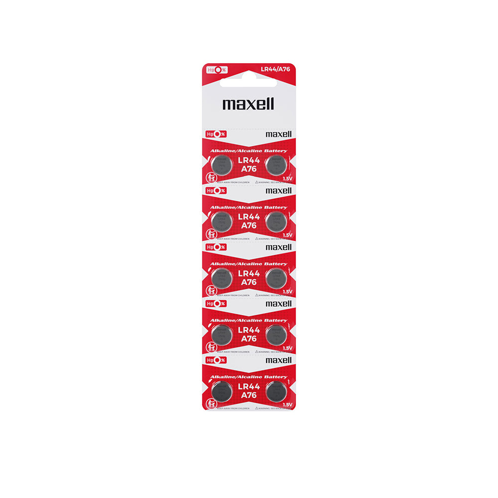 MAXELL AG13 LR44 A76 357 Alkaline Button Cell Batteries (single ...
